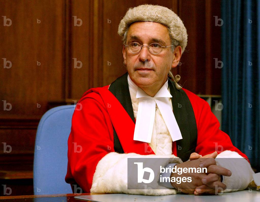 Image of JUSTICE MOSES JUDGE PRESIDING OVER THE TRIAL OF MURDERED ...