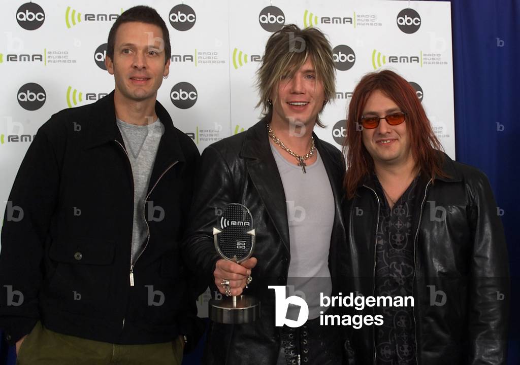 Image of Members of the Goo Goo Dolls, Mike Malinin (L), Johnny