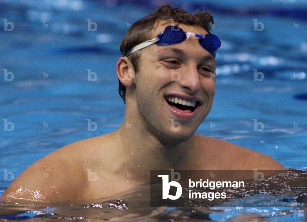 Image of AUSTRALIA'S THORPE IN FUKUOKA FOR WORLD SWIMMING CHAMPIONSHIPS ...