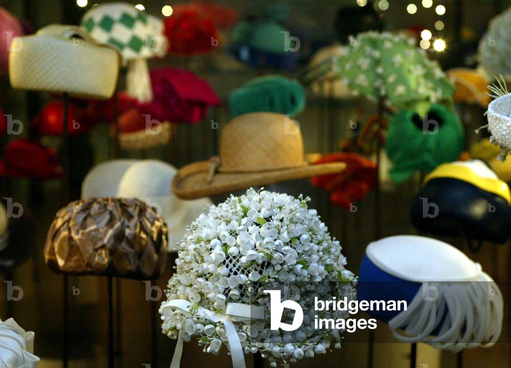 Image of A collection of 100 items of headwear worn by Britain's