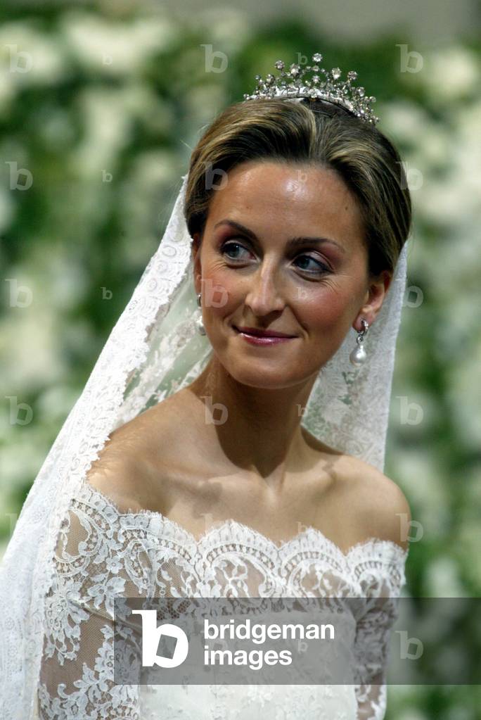 Image of Anglo-Belgian Claire Coombs smiles to Belgian [Prince Laurent ...