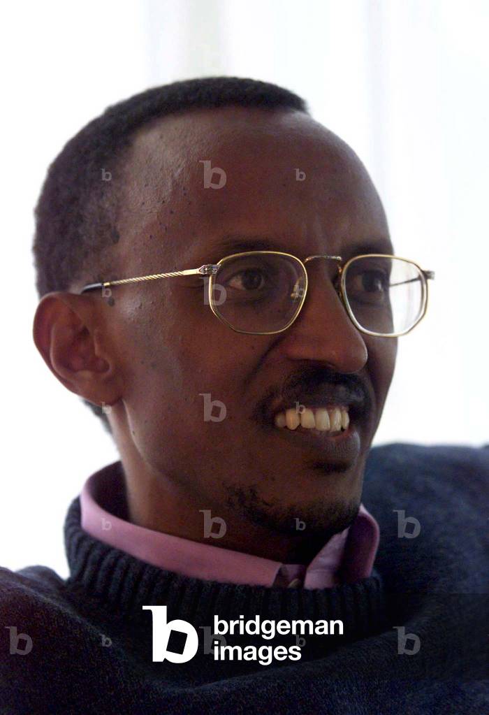Image of Rwanda's military strongman Major-General Paul Kagame during ...