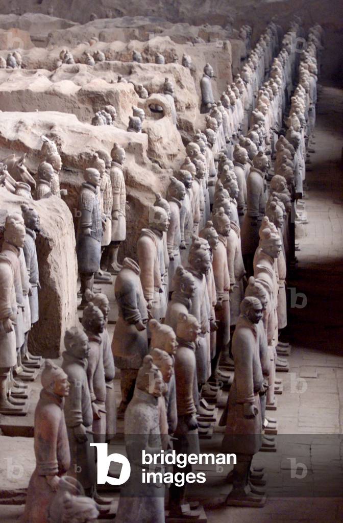 Image of TERRACOTTA WARRIORS GUARD THE TOMB OF CHINA'S FIRST EMPEROR QIN