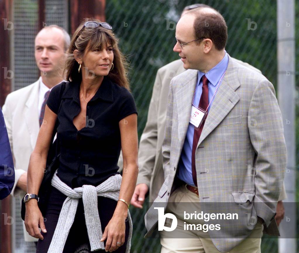 Image of Prince Albert of Monaco (R) and Silvia Piquet, ex wife