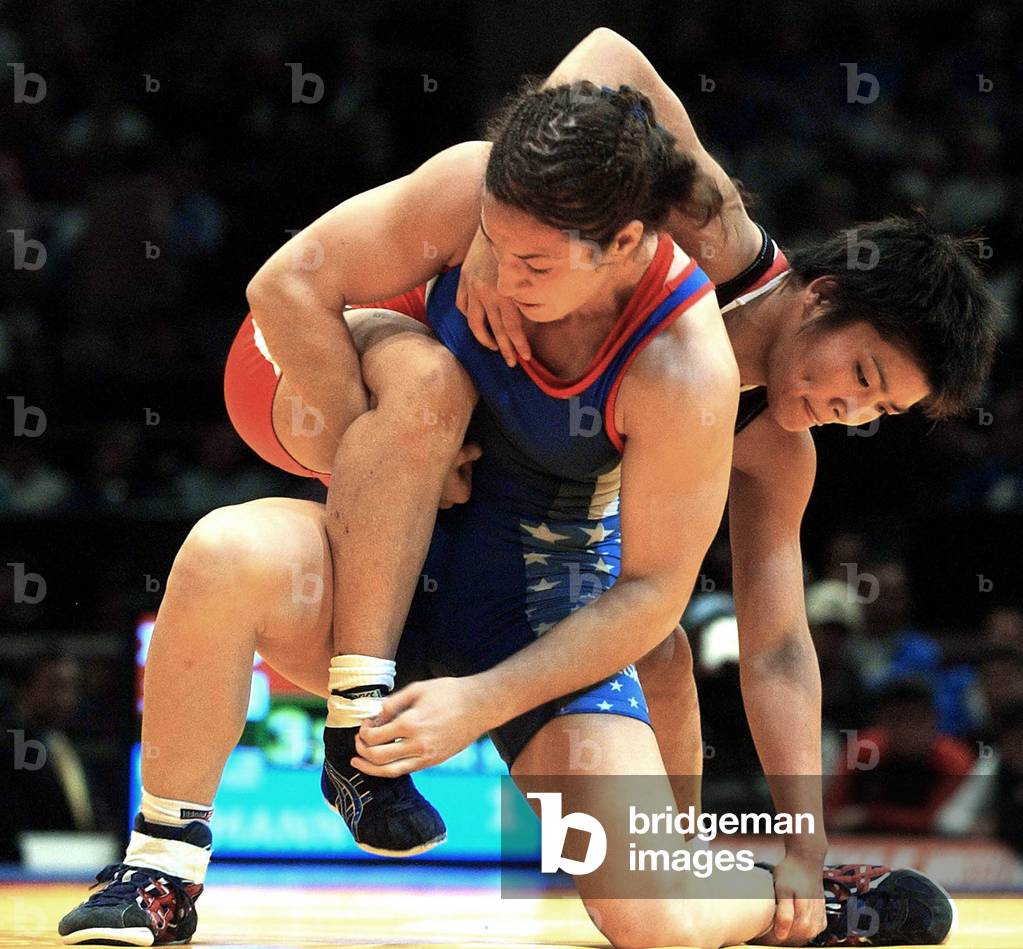 Image of JAPANESE WRESTLER ICHO WINS GOLD MEDAL IN MATCH OVER US