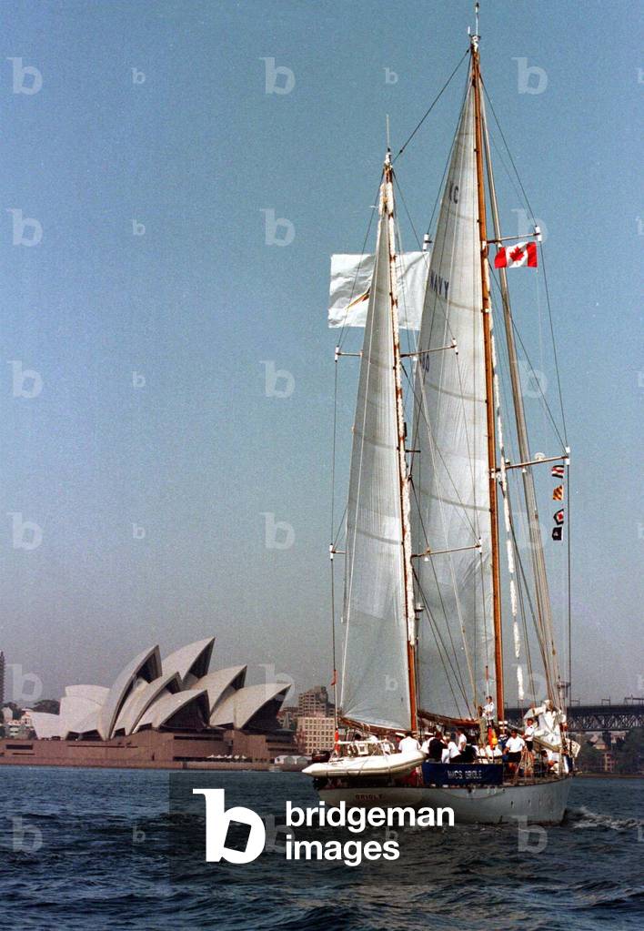 Image of The Canadian Navy's tall Ship HMCS Oriole, a 92 tonne,
