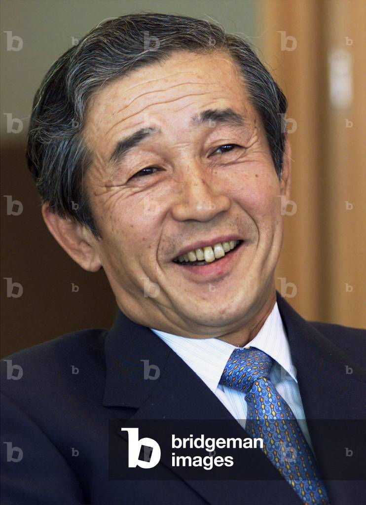 Image of Honda Motor President Hiroyuki Yoshino smiles during an ...