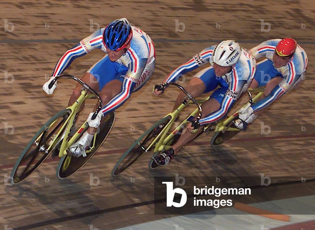Image of FRENCH OLYMPIC SPRINT TEAM DURING WORLD TRACK CYCLING ...
