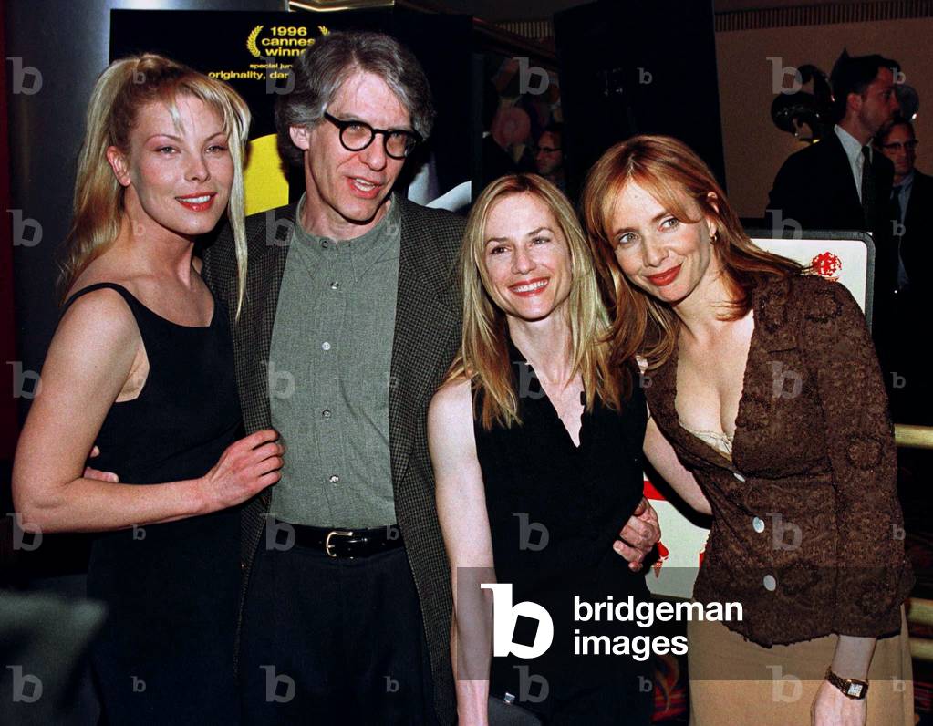 Image of The director and cast of the controversial film "Crash" pose