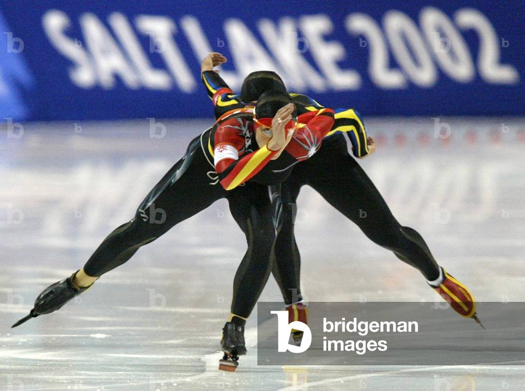 Image of GERMAN SPEED SKATER FRIESINGER SETS WORLD RECORD IN 1500 M