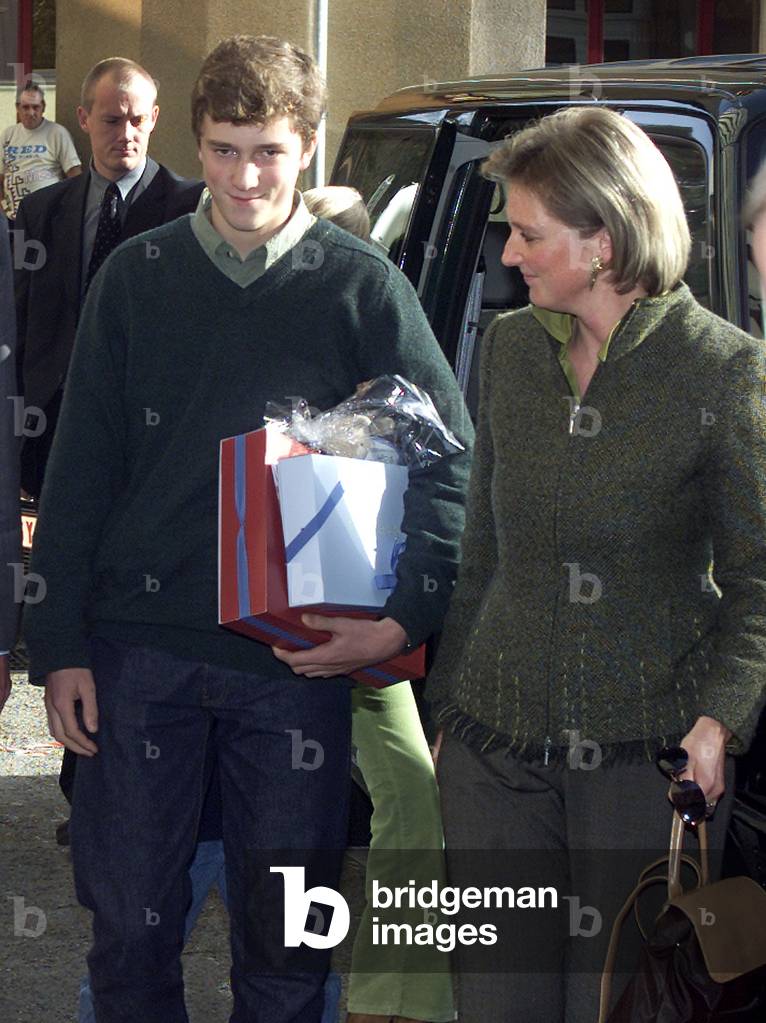 Image of PRINCE AMADEO, GODFATHER OF PRINCESS ELISABETH ARRIVES WITH ...