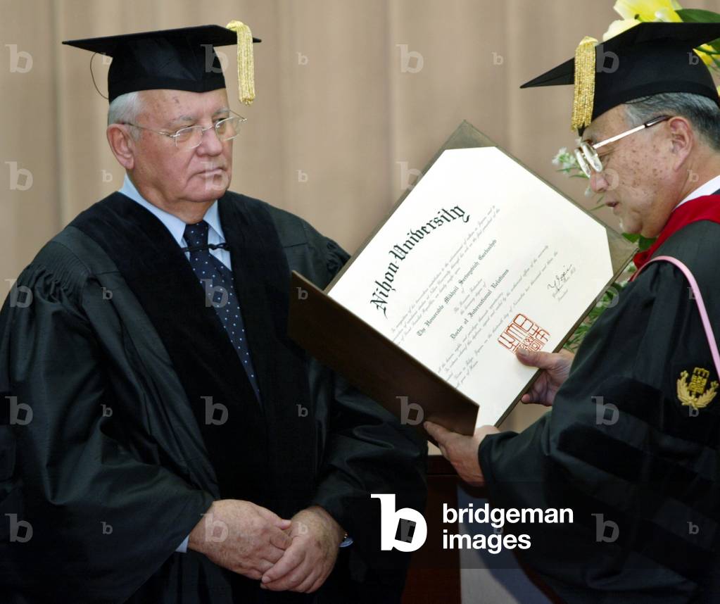 Image of FORMER PRESIDENT OF SOVIET UNION GORBACHEV IS AWARDED WITH ...