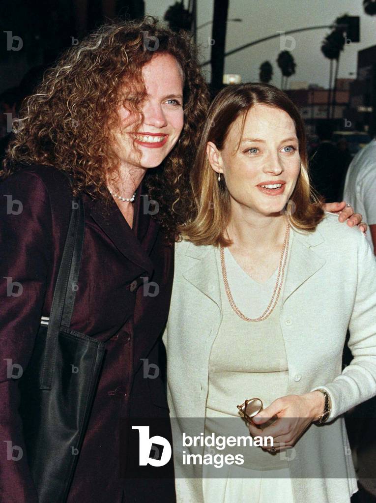 Image of Jodie Foster (R) poses with Meg LeFauve, producer of the