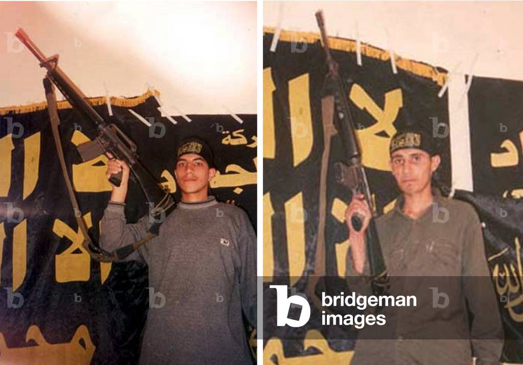 Image of UNDATED HANDOUT PICTURES OF PALESTINIAN GUNMEN RABEH ZAKARNEH ...