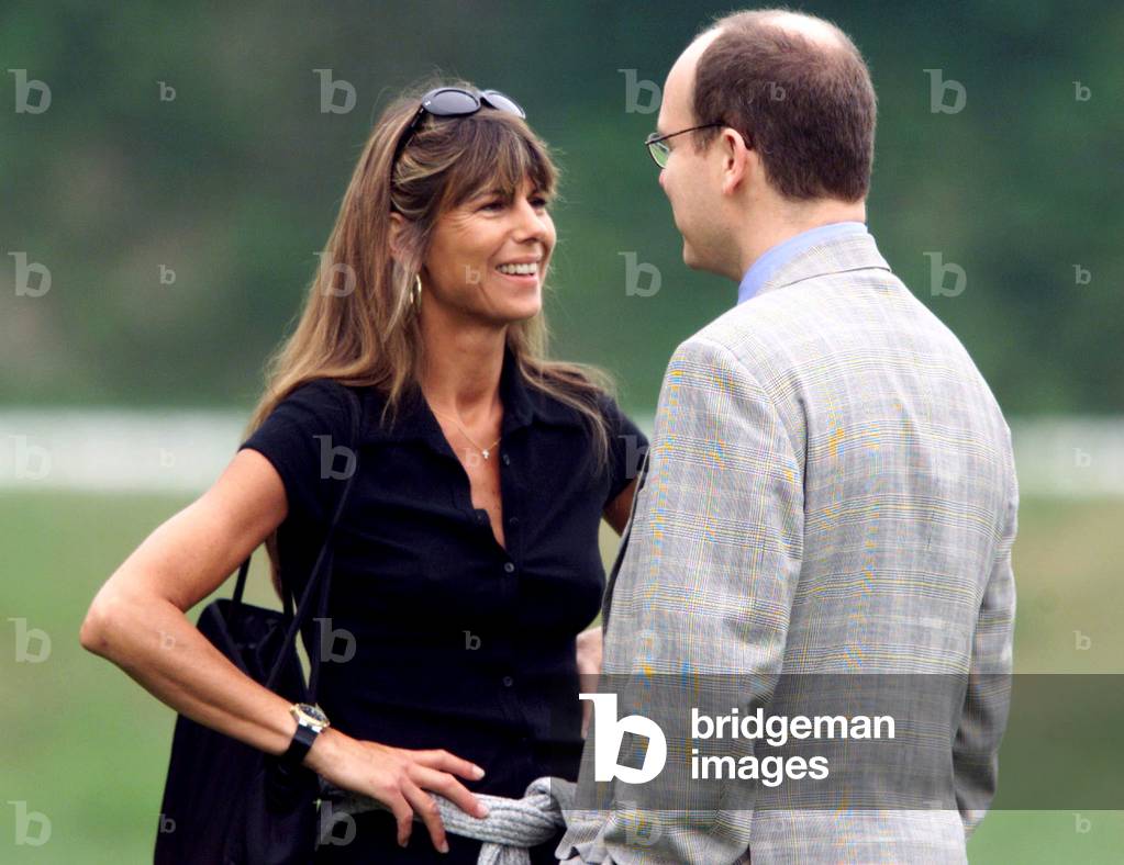 Image of Prince Albert of Monaco (R) and Silvia Piquet, ex wife