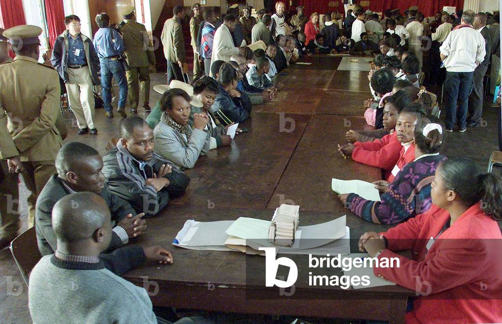 Image of ELECTORAL OFFICERS WAITS TO COUNT VOTES AT ALAN WILSON HIGH