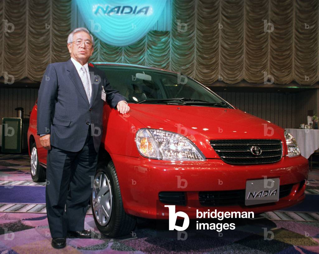 Image of TOYOTA MOTOR'S CHARIMAN TOYODA UNVEILS A NEW CAR CALLED NADIA