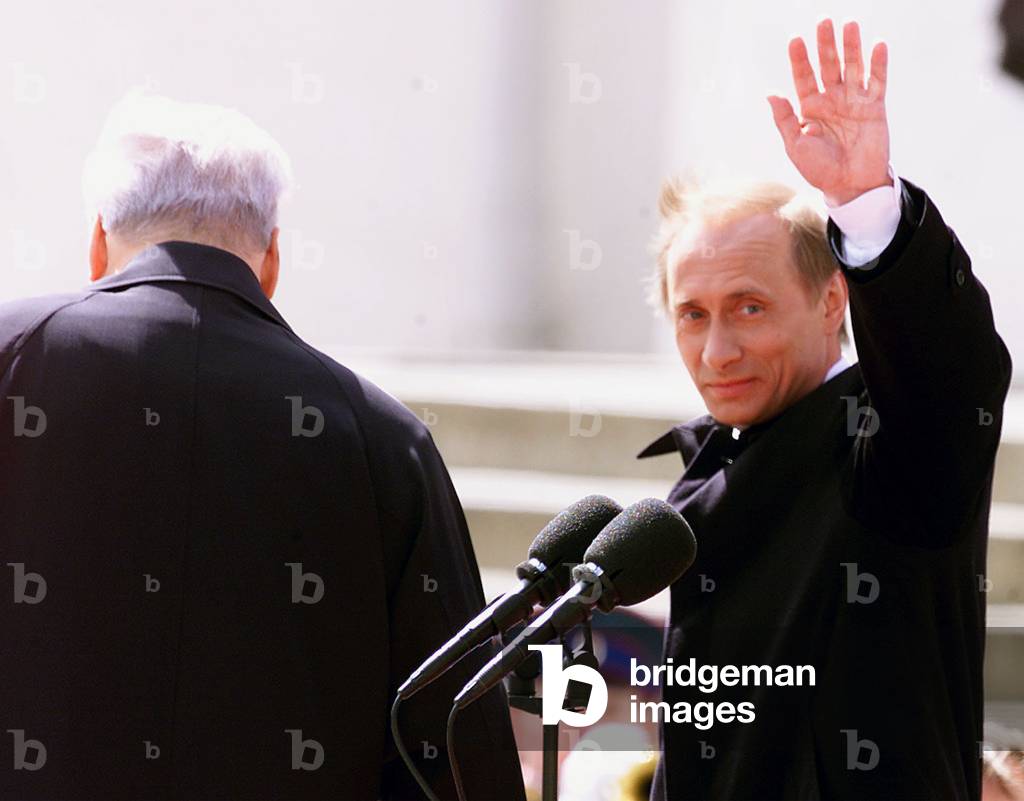 Image of FIRST RUSSIAN PRESIDENT YELTSIN AND PRESIDENT PUTIN AT ...