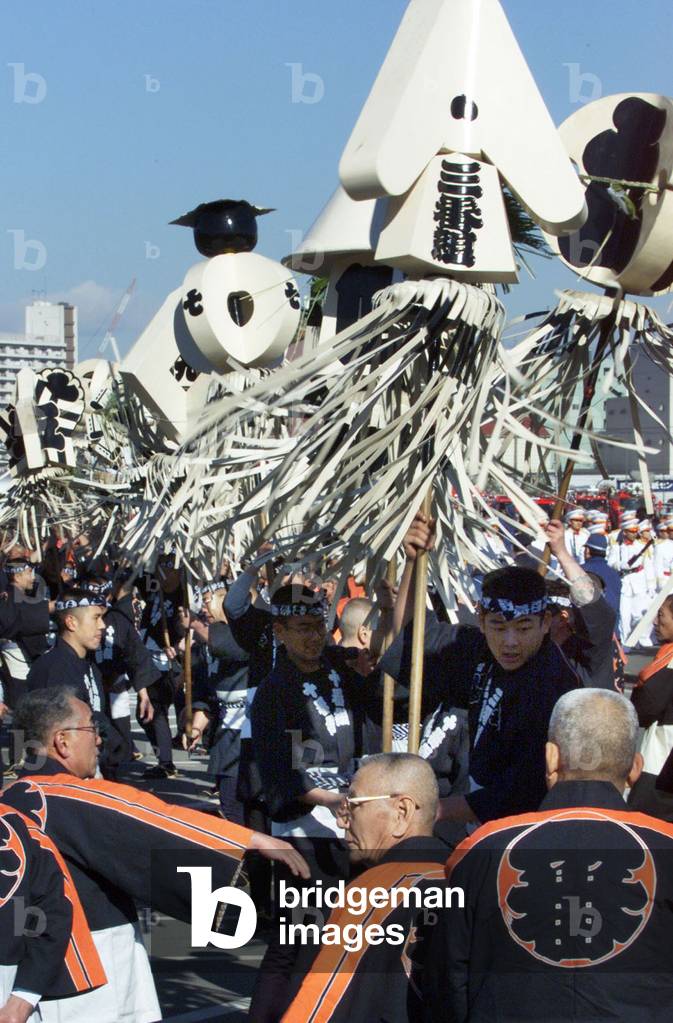 Image of MEMBERS OF THE EDO FIREMEN COMMEMORATION ASSOCIATION PARADE ...