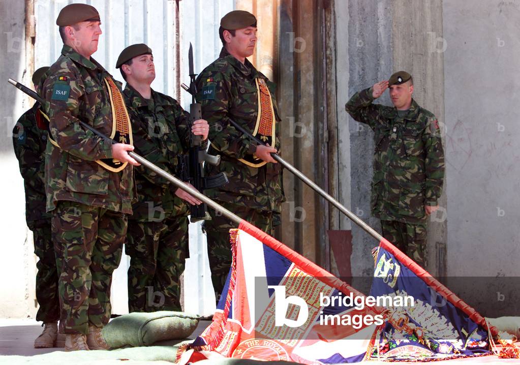 Image of THE ROYAL ANGLIAN REGIMENT LOWER REGIMENTAL STANDARDS DURING ...