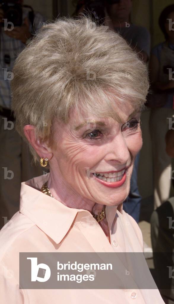 Image of Actress Janet Leigh, star of the film "Psycho," poses as