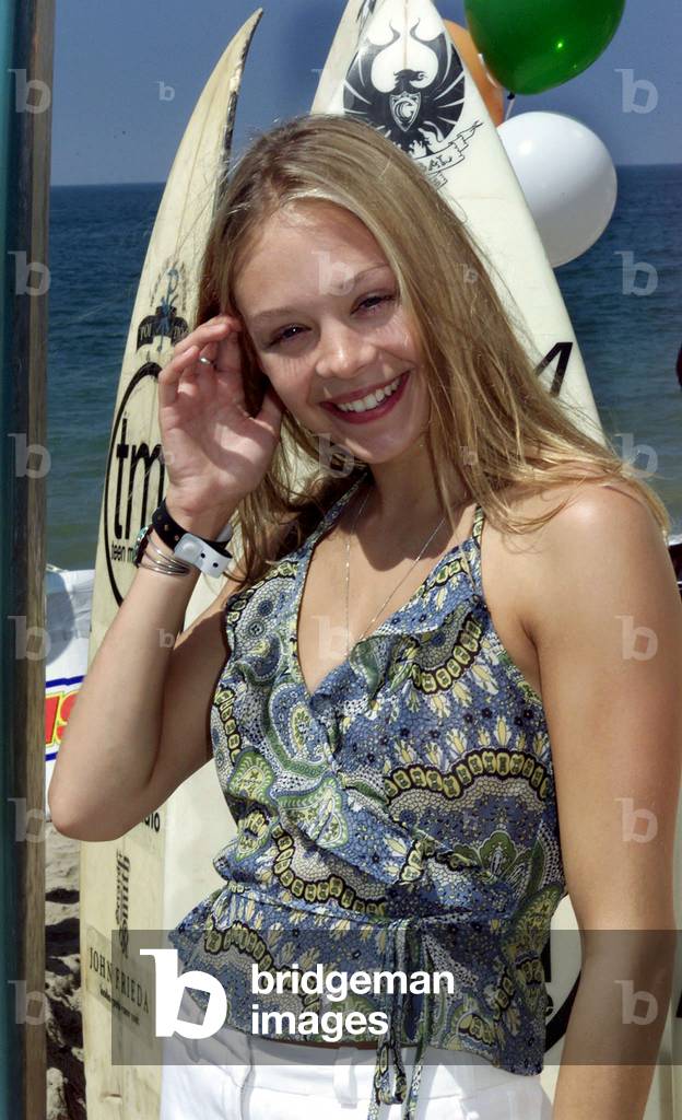 Image of Actress Alexandra Holden poses for photographers as she arrives as