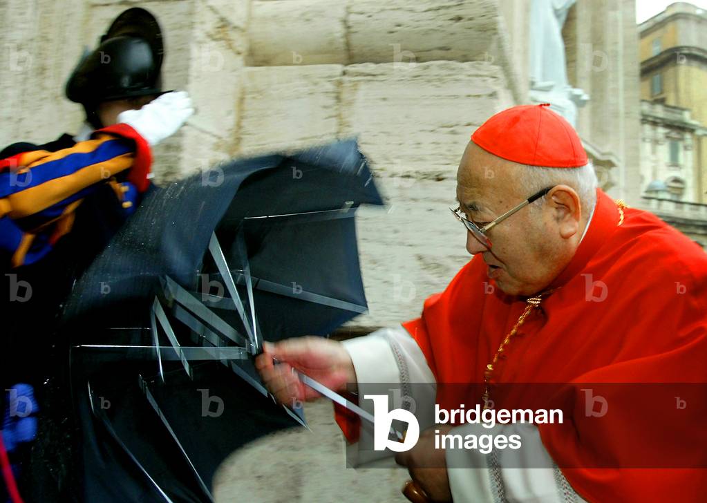 Image of NEWLY ELEVATED JAPANESE CARDINAL STEPHEN FUMIO HAMAO ARRIVES ...