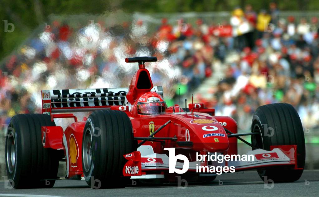 Image of German Ferrari driver Michael Schumacher, four times world ...