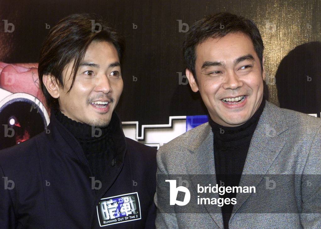 Image of HONG KONG ACTOR-SINGER EKIN CHENG AND ACTOR SEAN LAU POSE