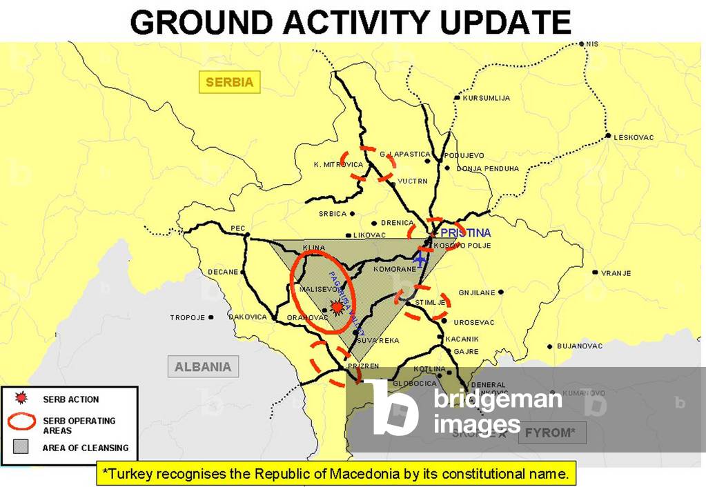 Image of MAP RELEASED BY NATO AND SHOWS WHAT NATO DESCRIBES AS