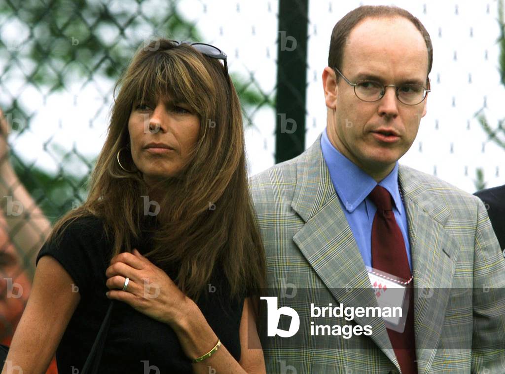 Image of Prince Albert of Monaco (R) and Silvia Piquet, ex wife