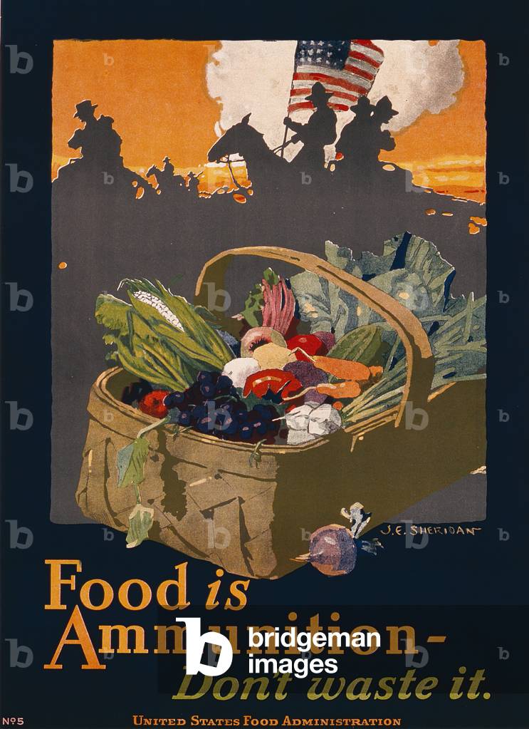 Image of American First World War Poster (colour litho) by Sheridan, J ...