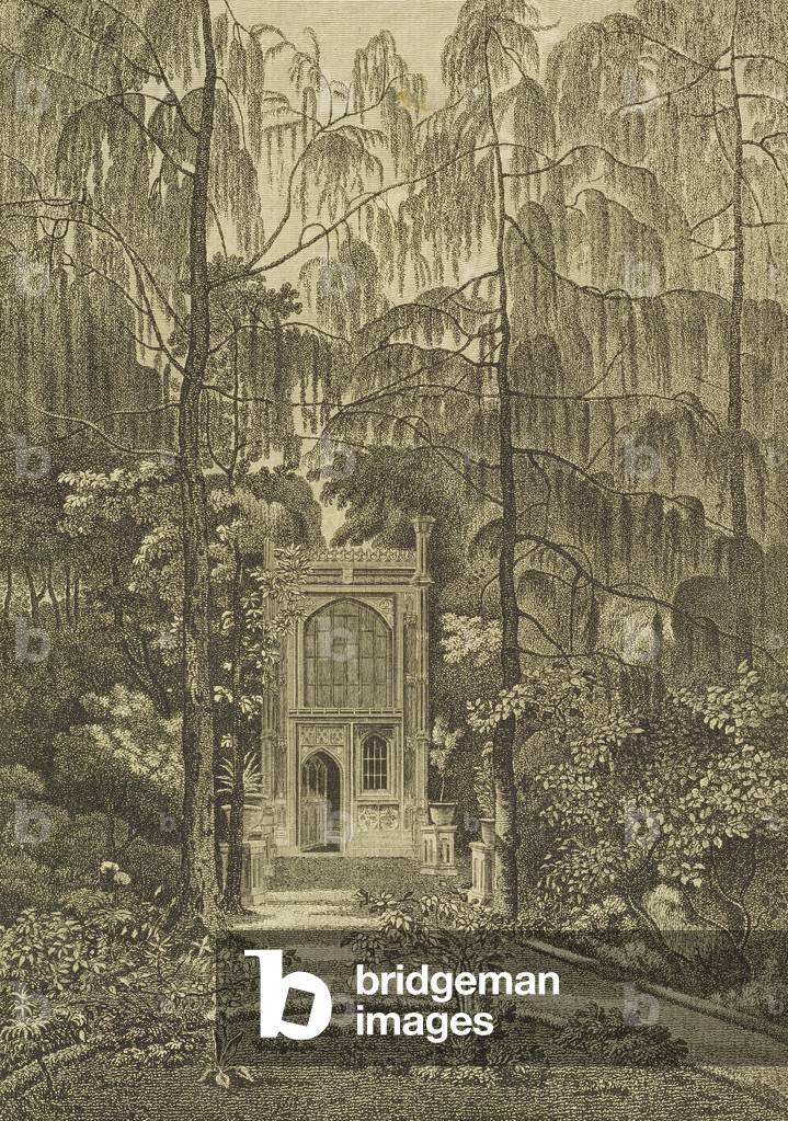 Image of View of the Chapel in the Garden at Strawberry Hill, by Pars ...