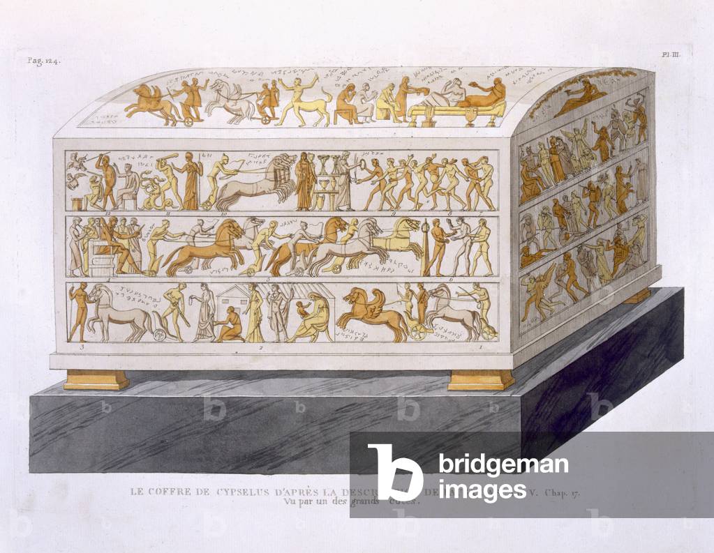Image of The Chest of Cypselus, illustration from 'General study of ...