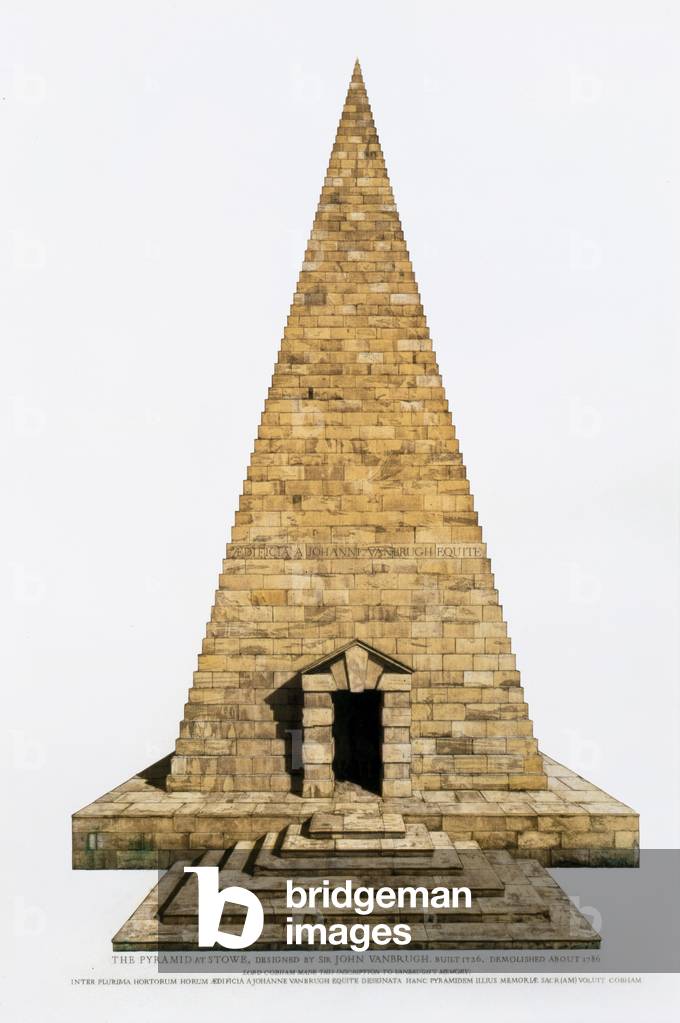 Image of The Pyramid at Stowe, designed by Sir John Vanburgh, 1995 by ...