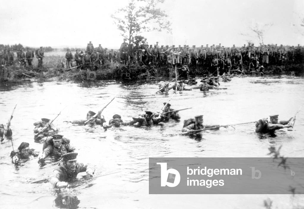 Image of Japanese soldiers during the Battle of Malaya, 1942 (b/w photo)