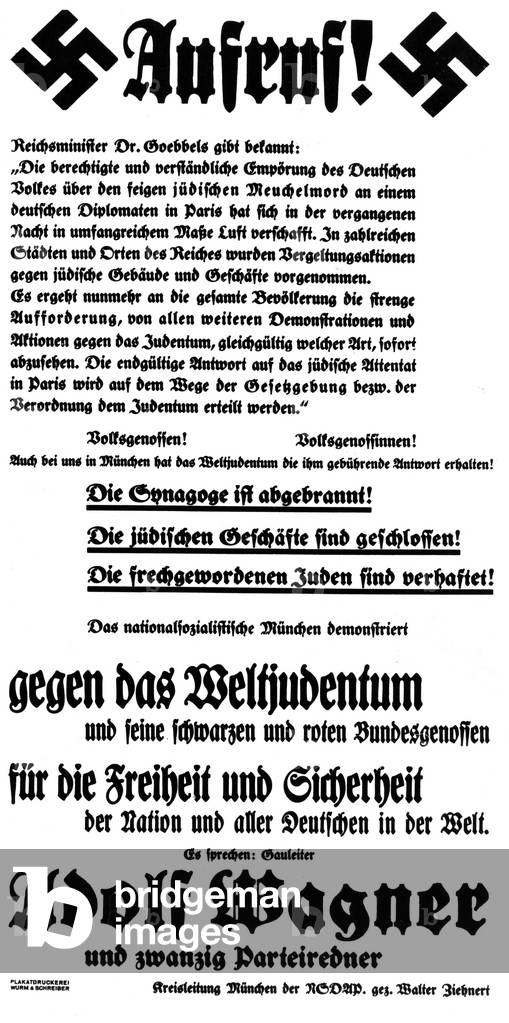 Image of Anti-semitic poster calling for public calm after ...