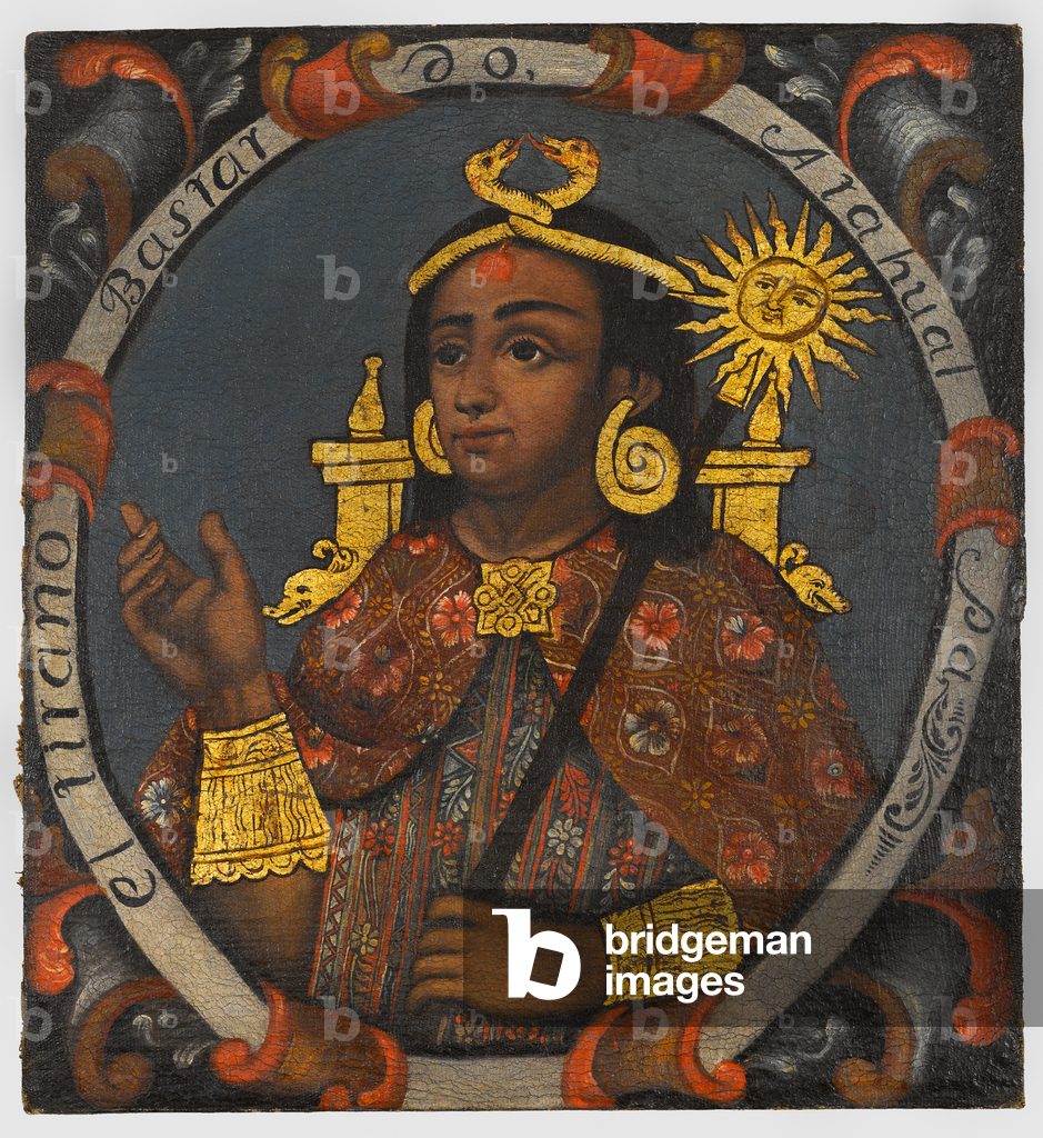 Image of Atahualpa (c.1502-33) 14th and last Inca King, mid-18th ...