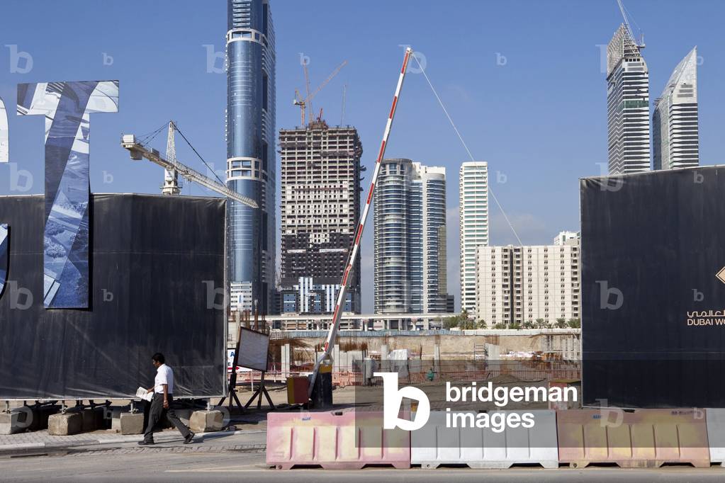 Image of The construction sites in Dubai (United Arab Emirates).