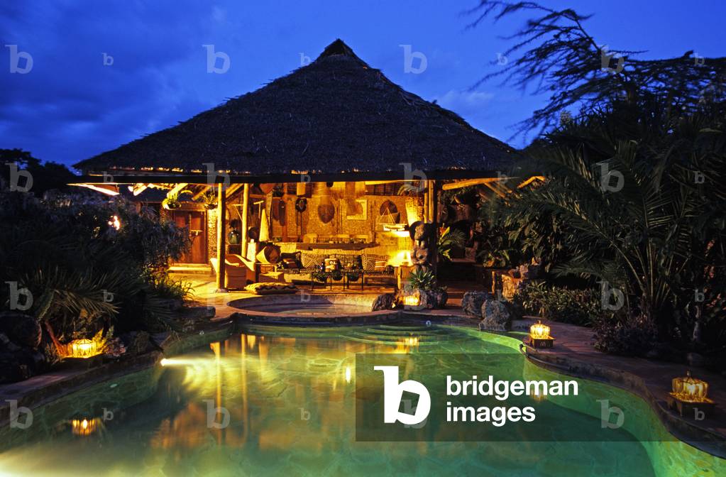 The Mazeras stone pool at Alan Donovan's house in Nairobi, Kenya ...