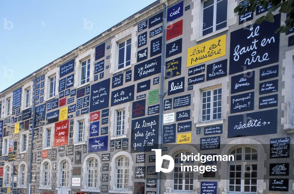 Image of Le mur des mots de Ben a Blois, 1997-1998, Loir-et-Cher