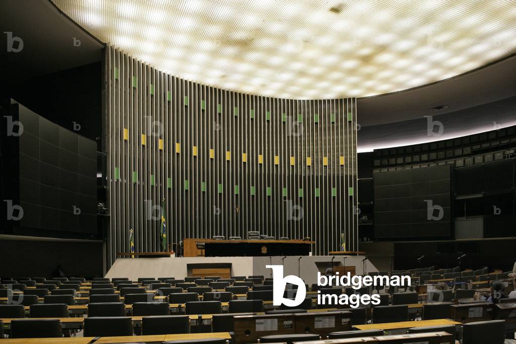 Image of The House of Deputes in Brasilia (Brazil). Realisation 1960 ...
