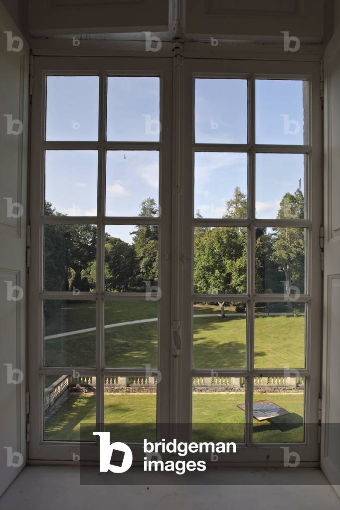Image of View of the sculpture park from the window of the