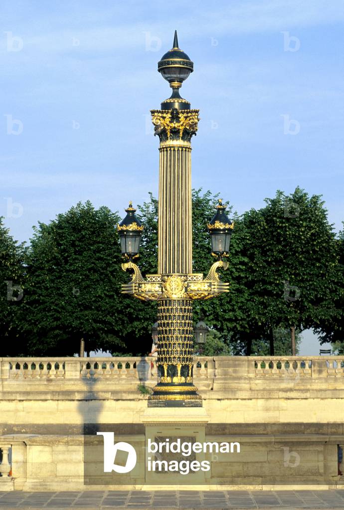 Image of column rostrale, place de la Concorde, Paris 75008. Designed by