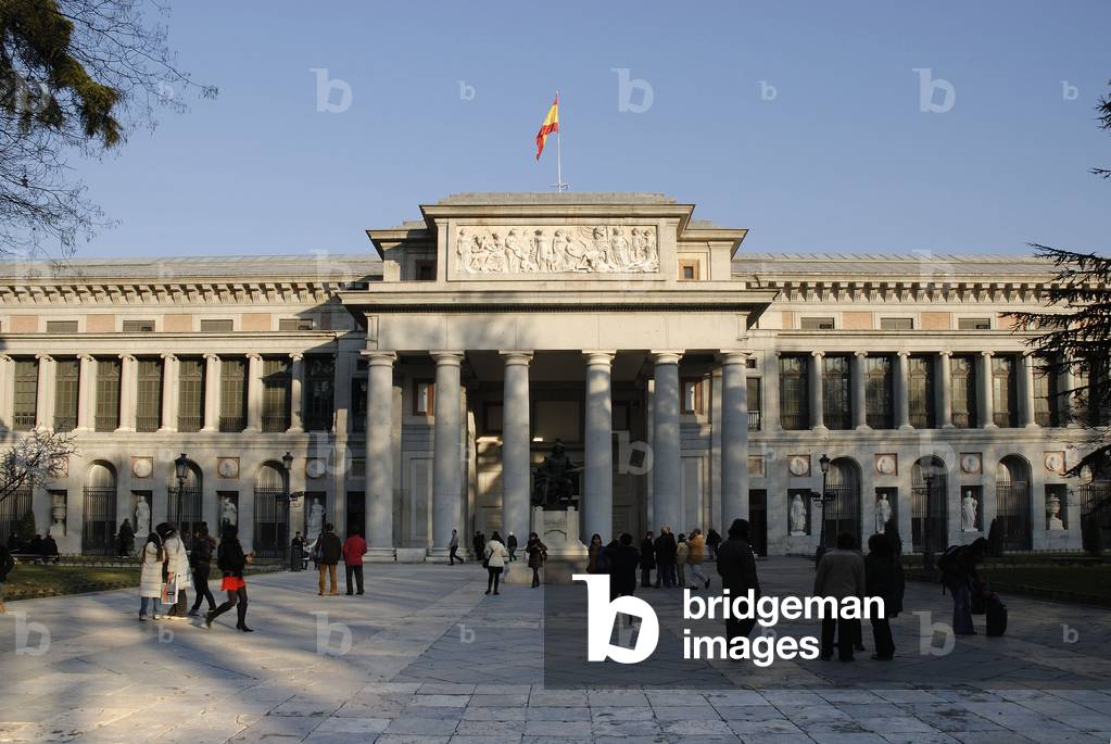 Image of The Prado Museum (Paseo del Prado) in Madrid (Spain ...