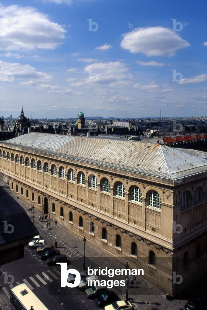 Image of The bibliotheque Sainte Genevieve, construction 1845-1851 ...