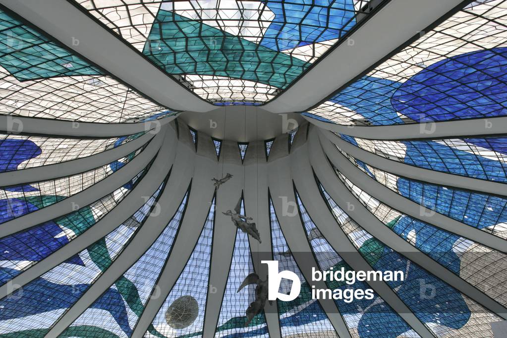 Image of The Cathedrale of Brasilia (Brazil). Architect Oscar Niemeyer ...