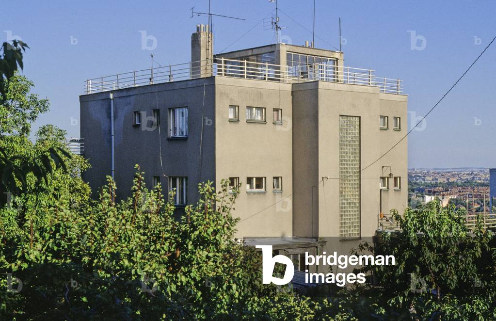 Image of Functionalist House, Baba Quarter in Prague, Czech Republic.