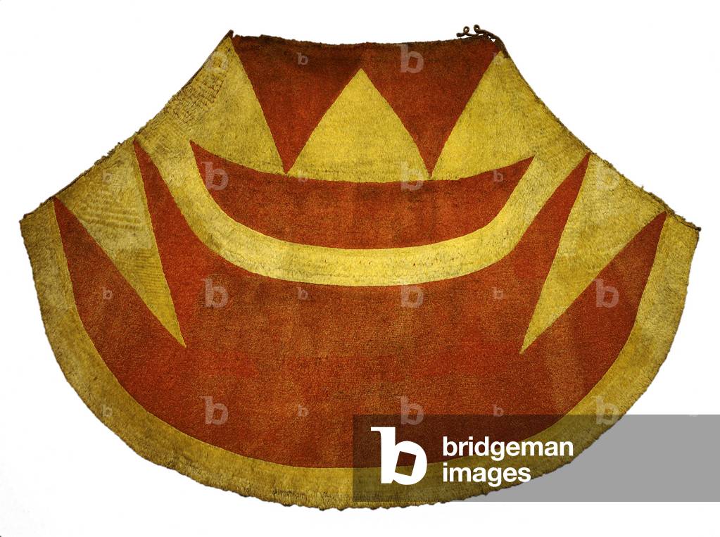 Image of 'Ahu 'Ula, or Feathered Cloak (feathers & plant fibre) by ...