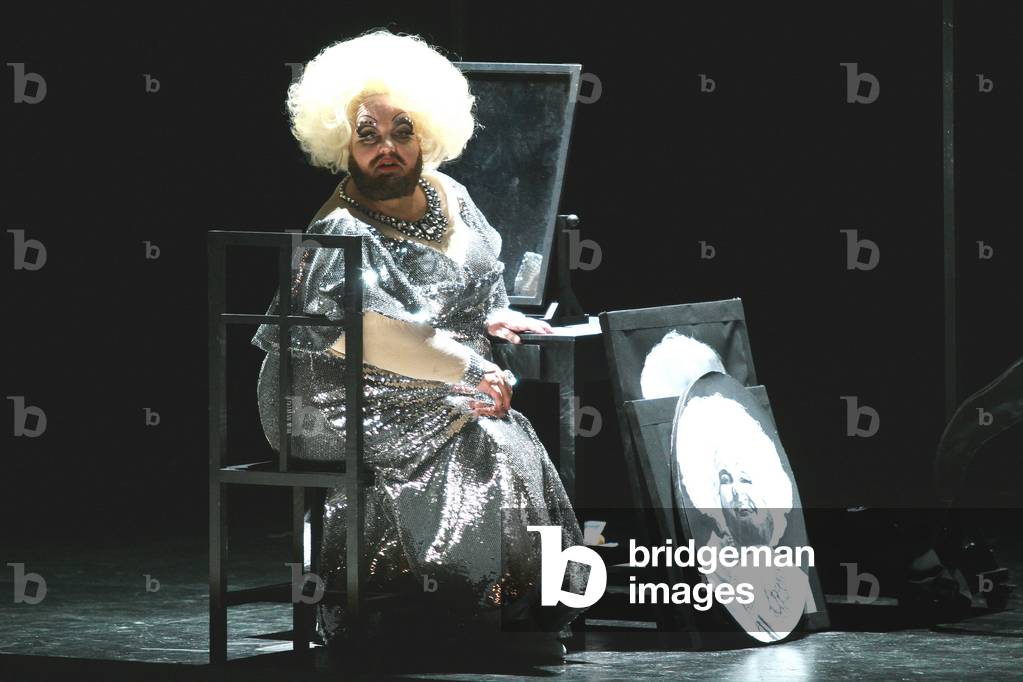Image of Jane Henschel performing Baba the Turk. General repetition of “The